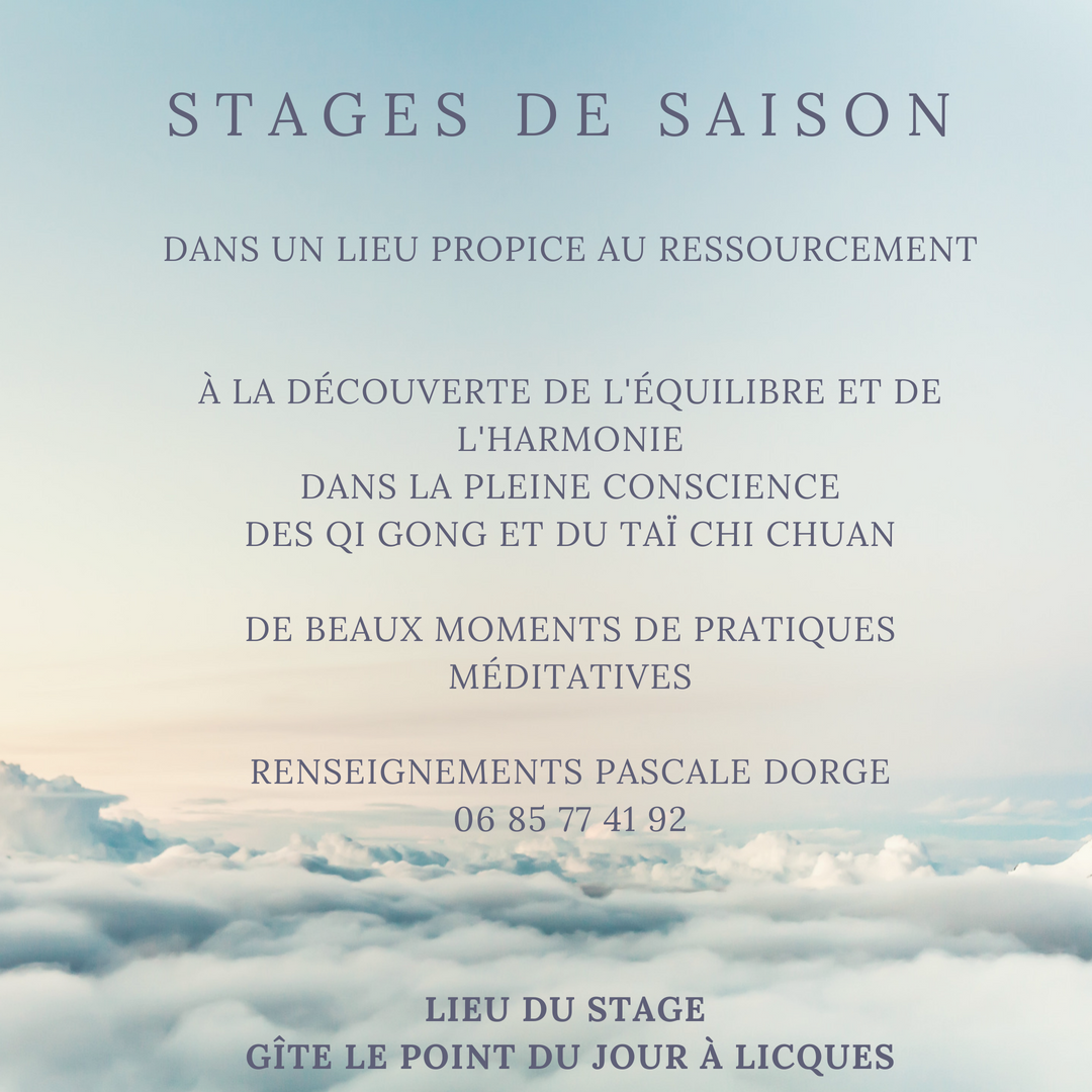 Stages ressourcant d'un week-end par saison 2018-2019